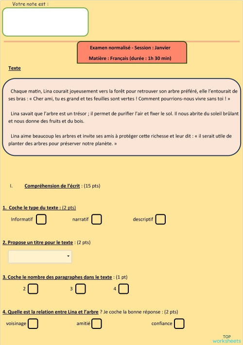 Normalisé janvier 5. Fiche interactive | TopWorksheets
