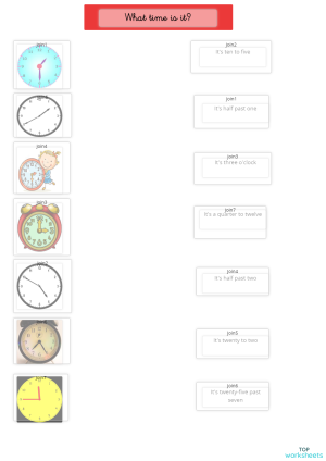 time. Interactive worksheet | TopWorksheets