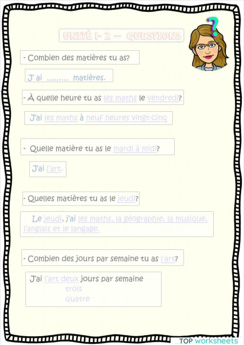 la routine quotidienne. Fiche interactive | TopWorksheets