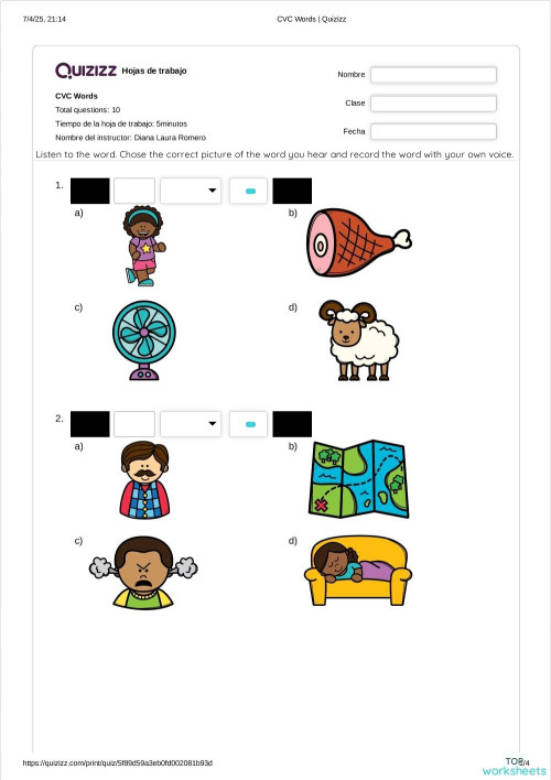 Short_words_Exercise!. Interactive worksheet | TopWorksheets