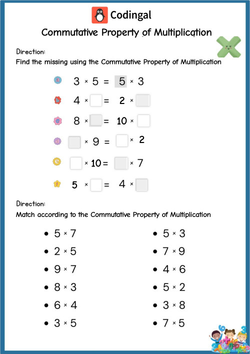 M_G02M10L45_WC01_Properties of Multiplication. Interactive worksheet ...