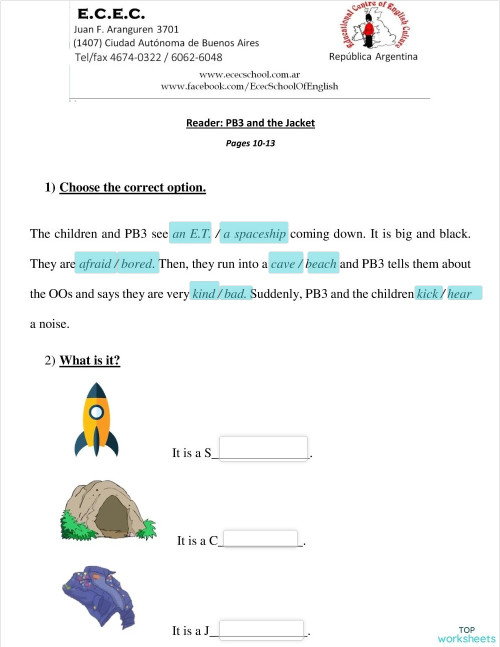 Reader Pages 10-13. Interactive worksheet | TopWorksheets