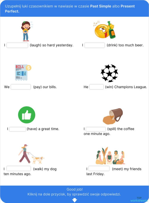 gramar - perfect tw - 4. Interactive worksheet | TopWorksheets