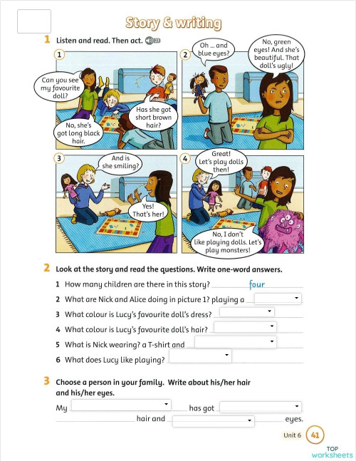 Get Ready for Starter Unit 6. Interactive worksheet | TopWorksheets