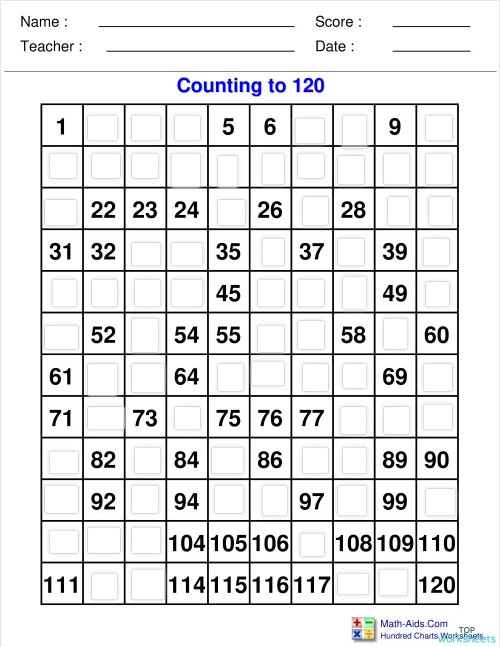 Counting Figures Worksheet 1. Interactive worksheet | TopWorksheets