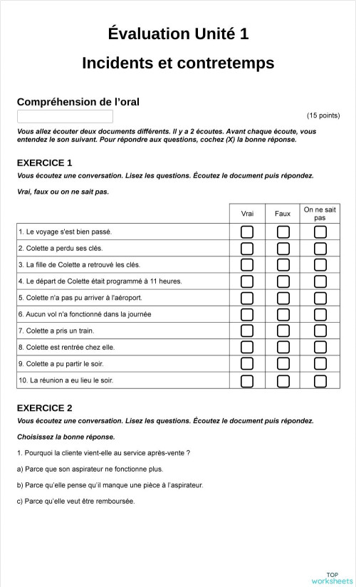 indiquer le chemin. Fiche interactive | TopWorksheets