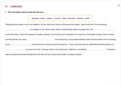Languages Exercises: interactive worksheets and online exercises ...