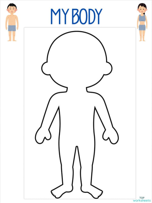 ACTIVITY MY BODY KINDERGARDEN. Interactive worksheet | TopWorksheets