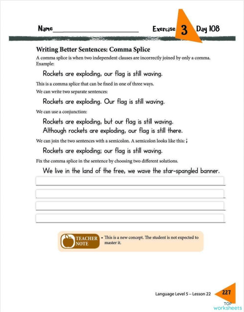 Commas: interactive worksheets and online exercises | TopWorksheets