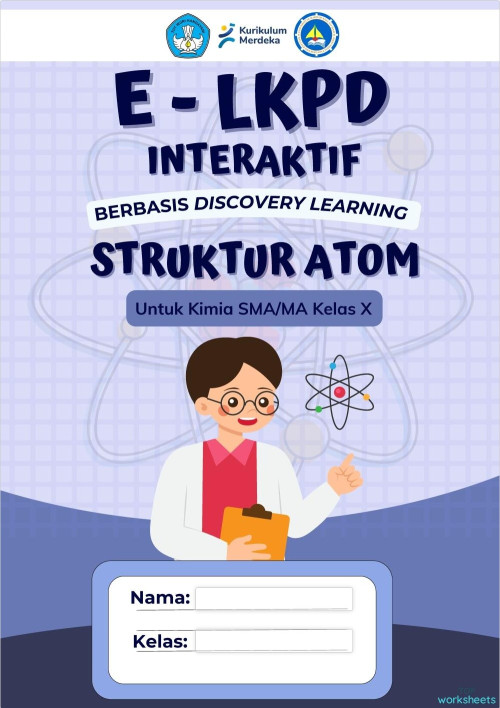 E-LKPD Interaktif Berbasis Discovery Learning Pada Materi Struktur Atom (Konfigurasi Elektron ...