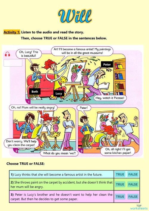 Future Will. Interactive worksheet | TopWorksheets