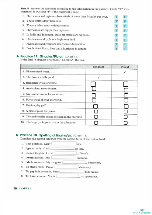 Azar workbook fundamentals of English Grammar workbook B1 part 2 ...