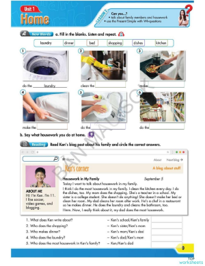 Unit 1: Home - Lesson 2. Interactive worksheet | TopWorksheets