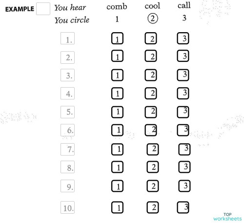 part 8 long u. Interactive worksheet | TopWorksheets