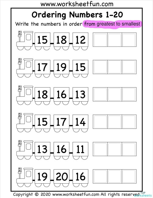 Natural numbers: interactive worksheets and online exercises ...