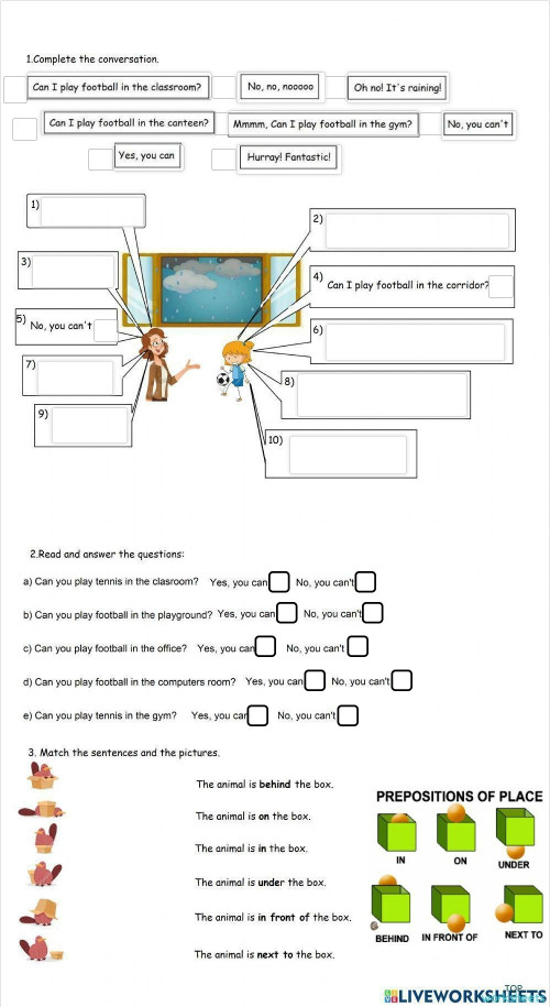 En2_U1_Parts_of_the_school_PT. Interactive worksheet | TopWorksheets