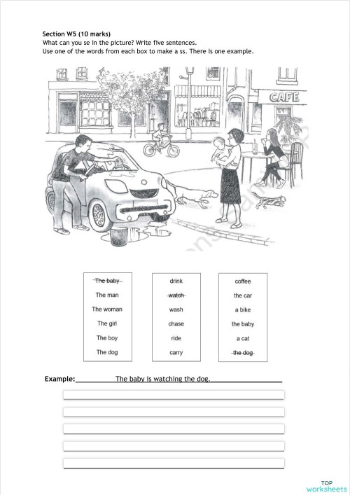 Preliminary- Section W5 practice. Interactive worksheet | TopWorksheets