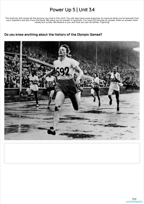 Power Up 5 | Unit 3.4. Interactive worksheet | TopWorksheets