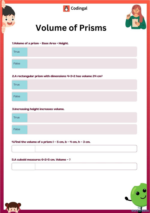 M_G07M16L57_WC01_Volume_of_Prisms_. Interactive worksheet | TopWorksheets