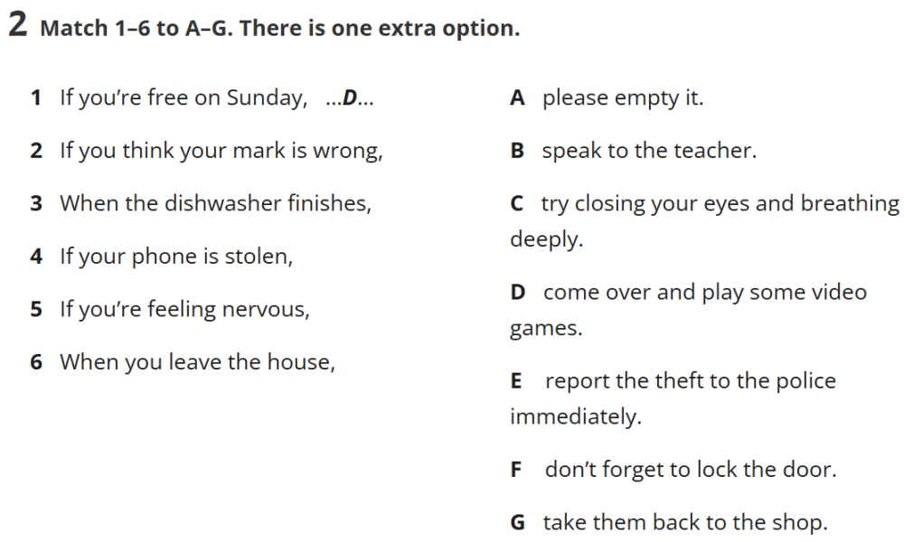 Real conditionals I. Interactive worksheet | TopWorksheets