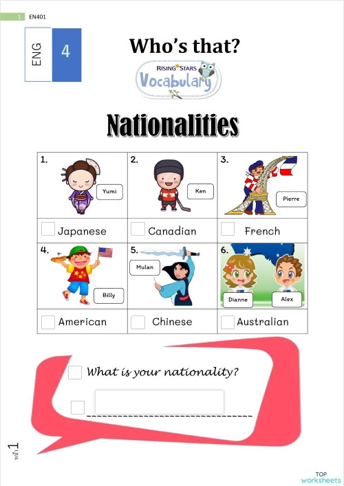 Who's that?. Interactive worksheet | TopWorksheets