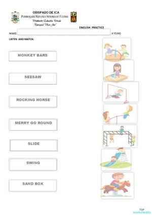 PLAYGROUND. Interactive worksheet | TopWorksheets