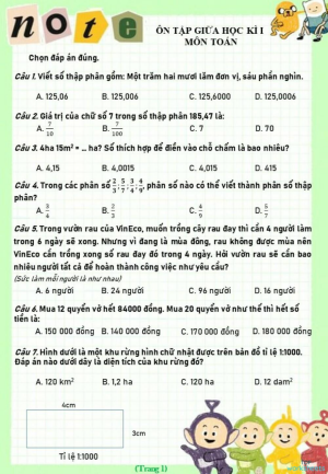 K5-ÔN TẬP GKI (1). Interactive worksheet | TopWorksheets