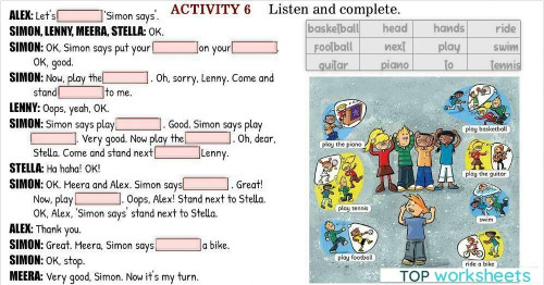 KB109 Section 1 Activity 6. Interactive worksheet | TopWorksheets
