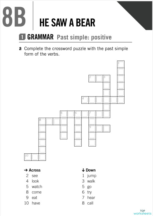 UNIT 8B WORKBOOK. Interactive worksheet | TopWorksheets
