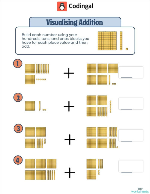 M_G02M0520_WA01_Visualising addition. Interactive worksheet | TopWorksheets