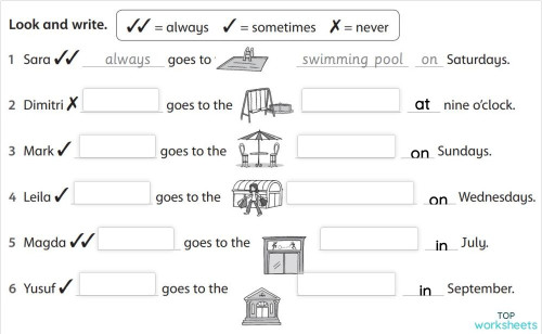 4th grade Unit 7 level 4. Interactive worksheet | TopWorksheets