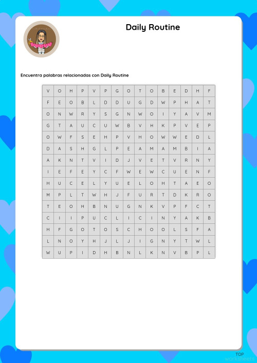 Daily Routine. Interactive worksheet | TopWorksheets