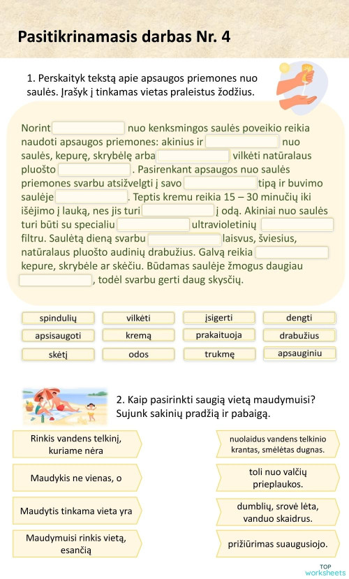 Aistė Mikalonienė's public page | TopWorksheets