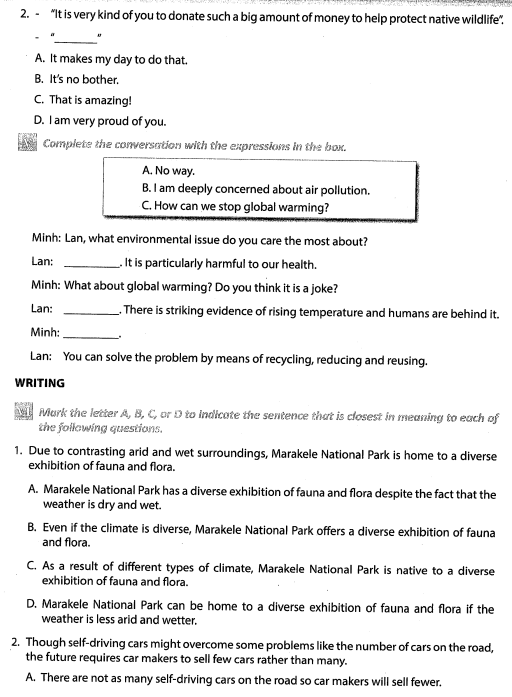GRADE 11 - TEST UNIT 10. Interactive worksheet | TopWorksheets