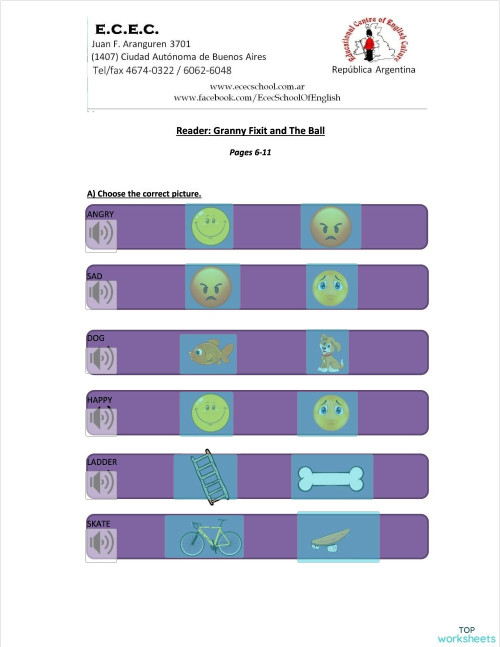 Granny Fixit pages 6-11 activities. Interactive worksheet | TopWorksheets