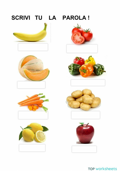 Interactive worksheets and online exercises in italian | TopWorksheets