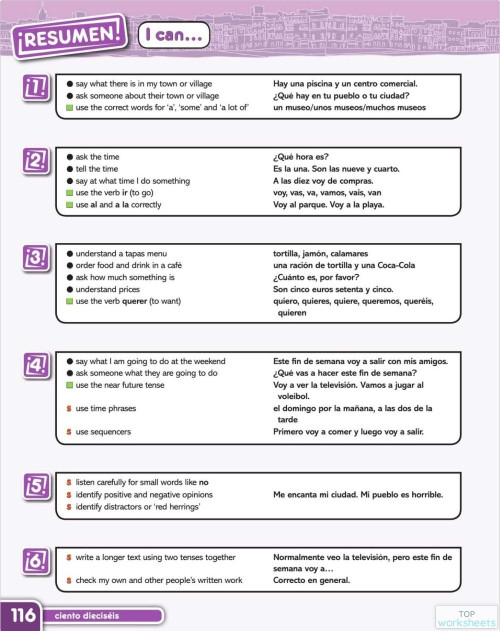 Mi insti 116. Ficha interactiva | TopWorksheets