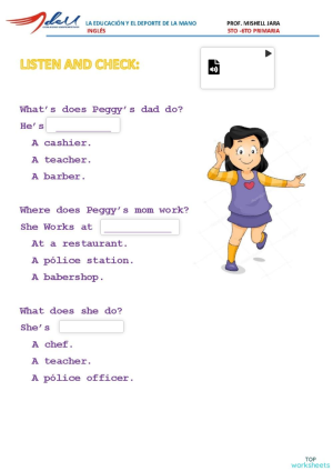 JOBS - LISTENING. Interactive worksheet | TopWorksheets