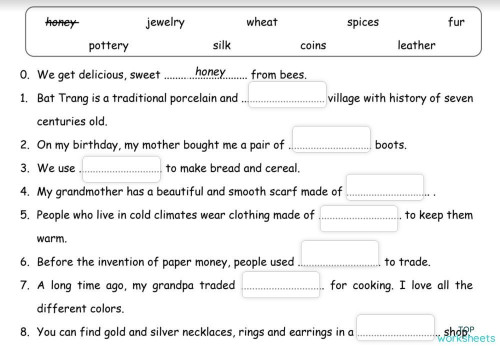 8.1 HW - U5 Vocab 2 (G42). Interactive worksheet | TopWorksheets