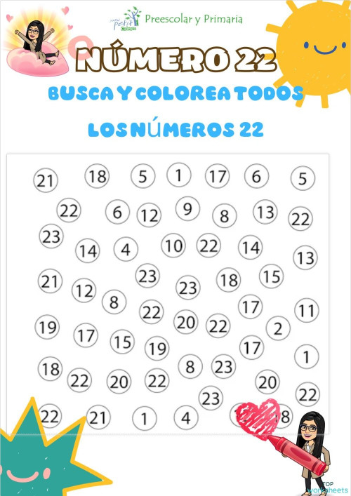 Números: fichas interactivas y ejercicios online | TopWorksheets