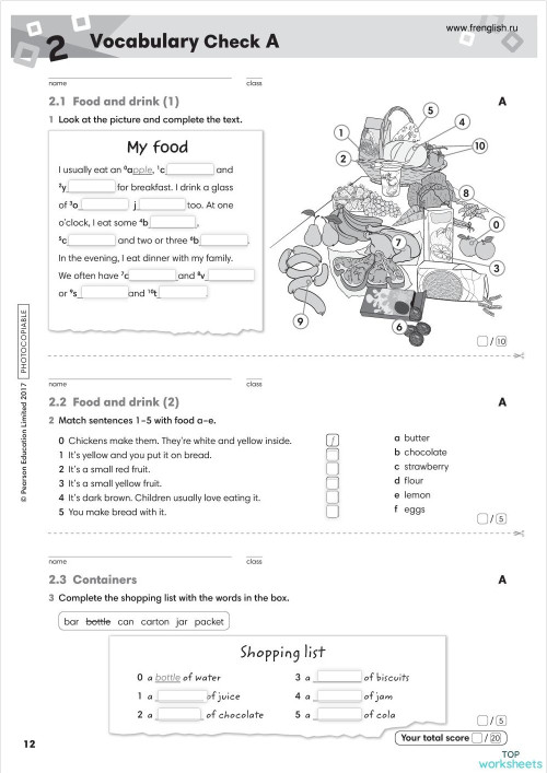 Voc Check GG2 Unit 2. Interactive worksheet | TopWorksheets