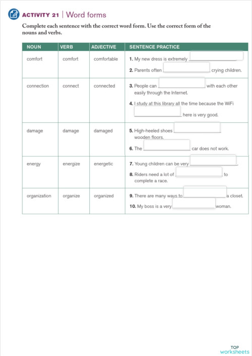Activities 22 Interactive Worksheet Topworksheets