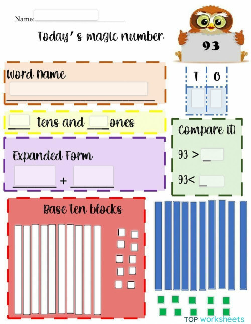 Magic numbers. Interactive worksheet | TopWorksheets