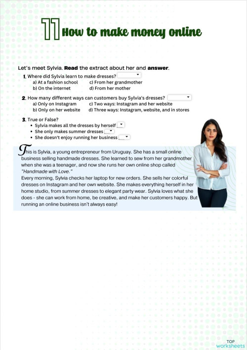 Lesson 11 - How to make.... Interactive worksheet | TopWorksheets