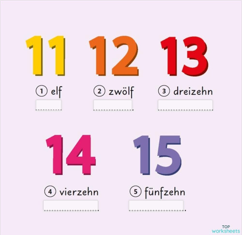 Deutsch: interactive worksheets and online exercises | TopWorksheets