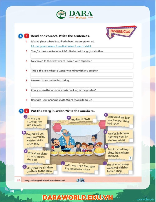 ADJECTIVE ORDER : OSASCOMP. Interactive worksheet | TopWorksheets
