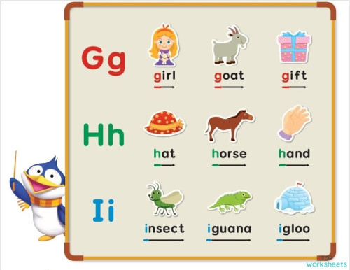 phonics ghi 3. Interactive worksheet | TopWorksheets