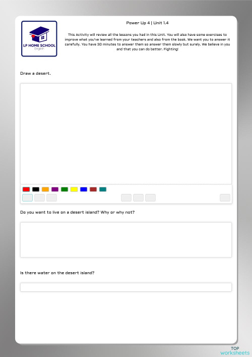 Power Up 4 | Unit 1.4. Interactive worksheet | TopWorksheets