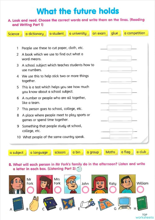 FLYERS - PRACTICE. Interactive worksheet | TopWorksheets