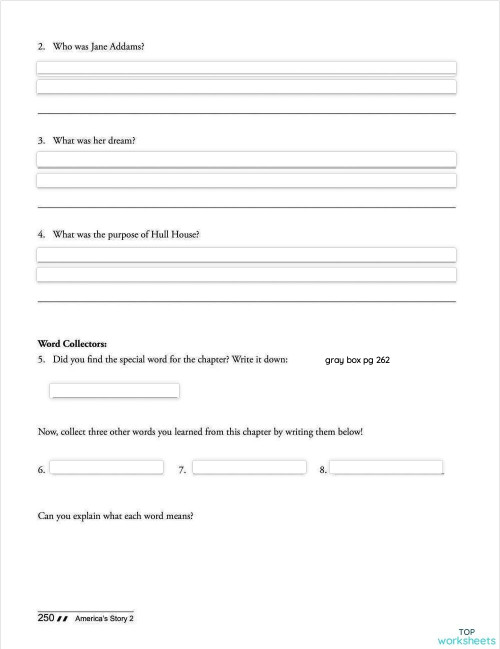 Chapter 26 Writing Page Pg 250. Interactive worksheet | TopWorksheets